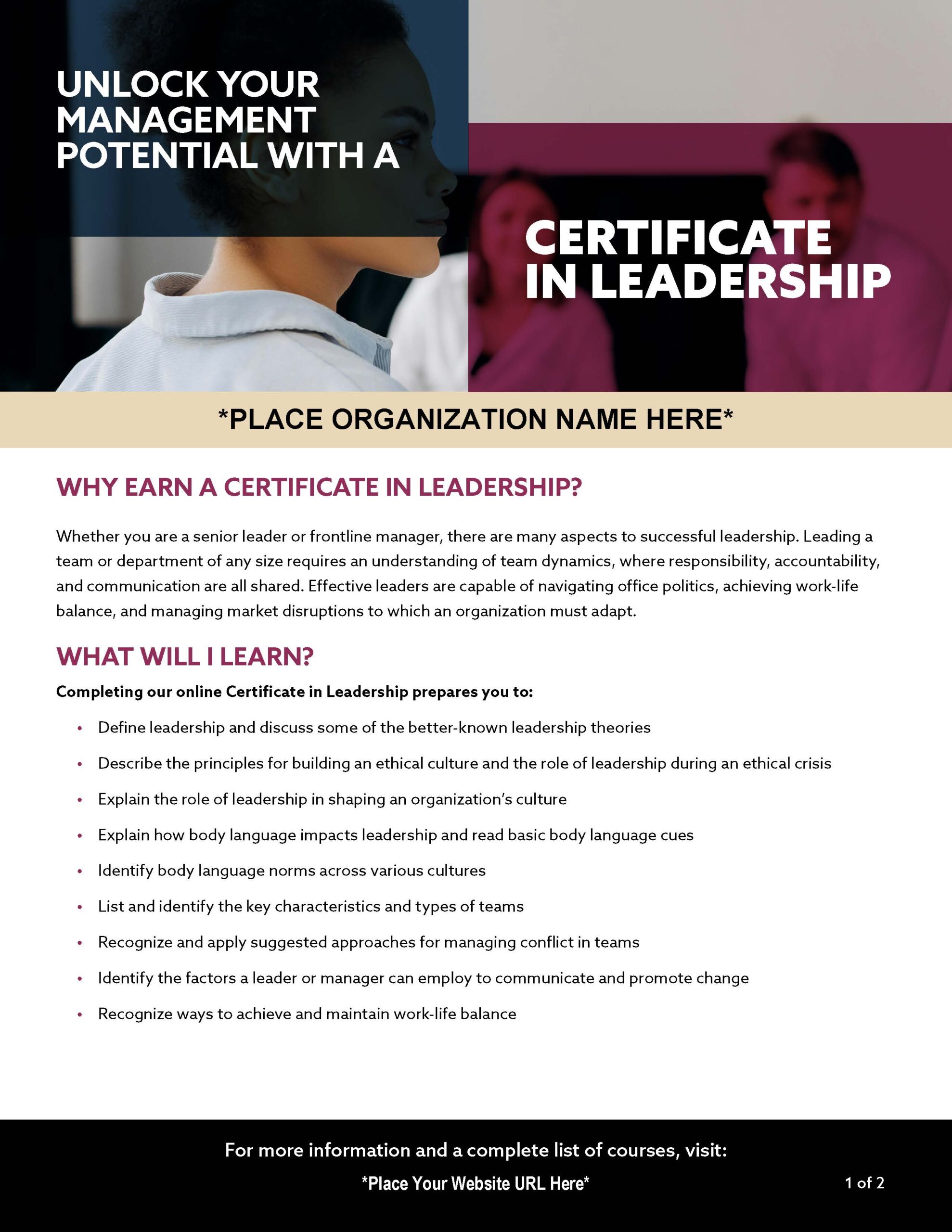 Leadership Category | Marketing Assets - MindEdge